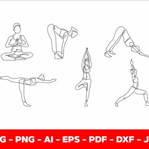 YOGA SVG Bundle, YOGA Svg Cut Files for Cricut, Meditation Svg, Yoga ...