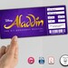 ALADDIN Broadway Surprise Ticket. Editable Musical Theatre Faux Event ...