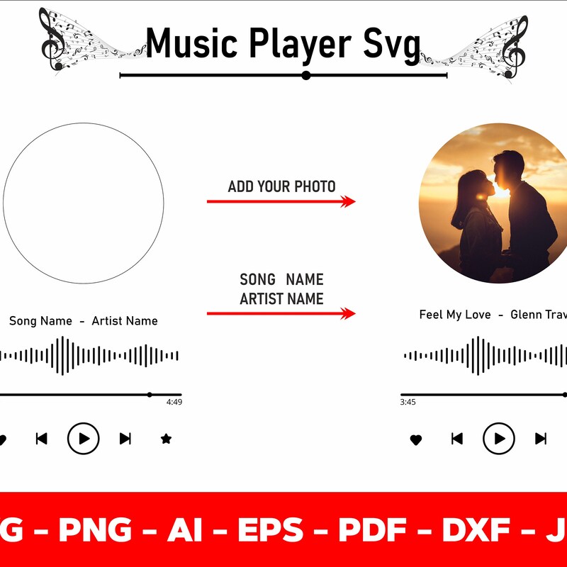 Music Player Svg - Etsy