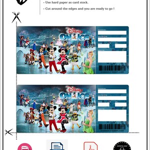 On Ice Printable Airline Ticket Boarding Pass Template, Vacation, Trip ...