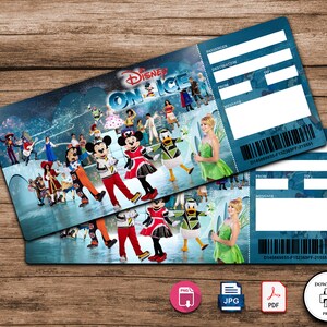 On Ice Printable Airline Ticket Boarding Pass Template, Vacation, Trip ...