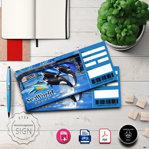 Seaworld Surprise Trip Reveal Tickets, Printable Surprise Sea World ...