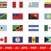 All World Flags SVG Bundle, Country Flag Svg Bundle, National Flag Svg ...