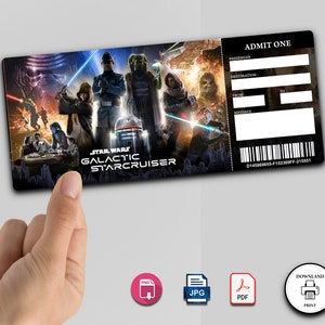 GALACTIC STAR CRUISER Surprise Gift Ticket / Boarding Pass. - Etsy