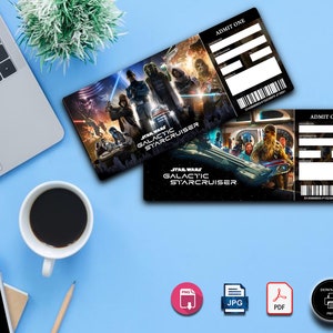 GALACTIC STAR CRUISER Surprise Gift Ticket / Boarding Pass. Pack Your ...