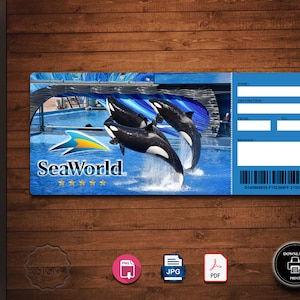 Seaworld Surprise Trip Reveal Tickets, Printable Surprise Sea World ...