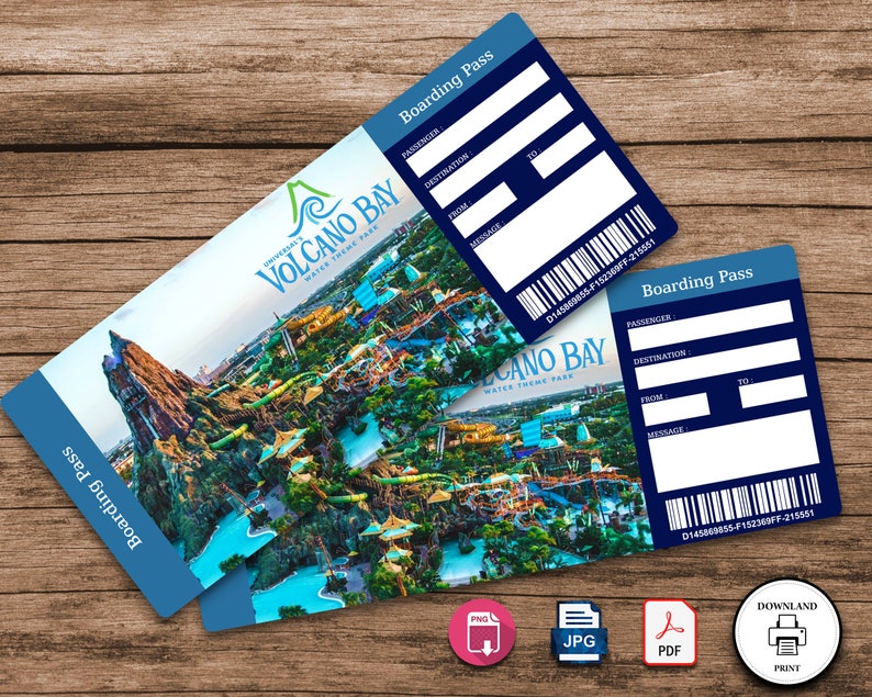 Universal's VOLCANO BAY Water Theme Park Ticket, Surprise Trip Ticket ...