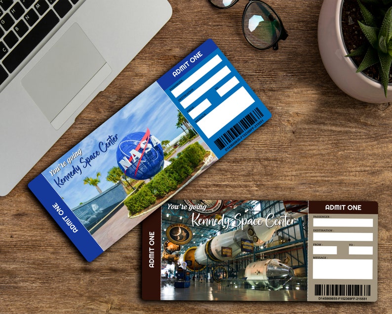 KENNEDY SPACE CENTER Surprise Trip Tickets. Vacation Ticket. Nasa ...