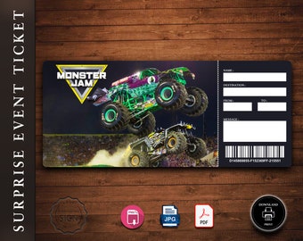 Monster Jam Keepsake Ticket - Etsy