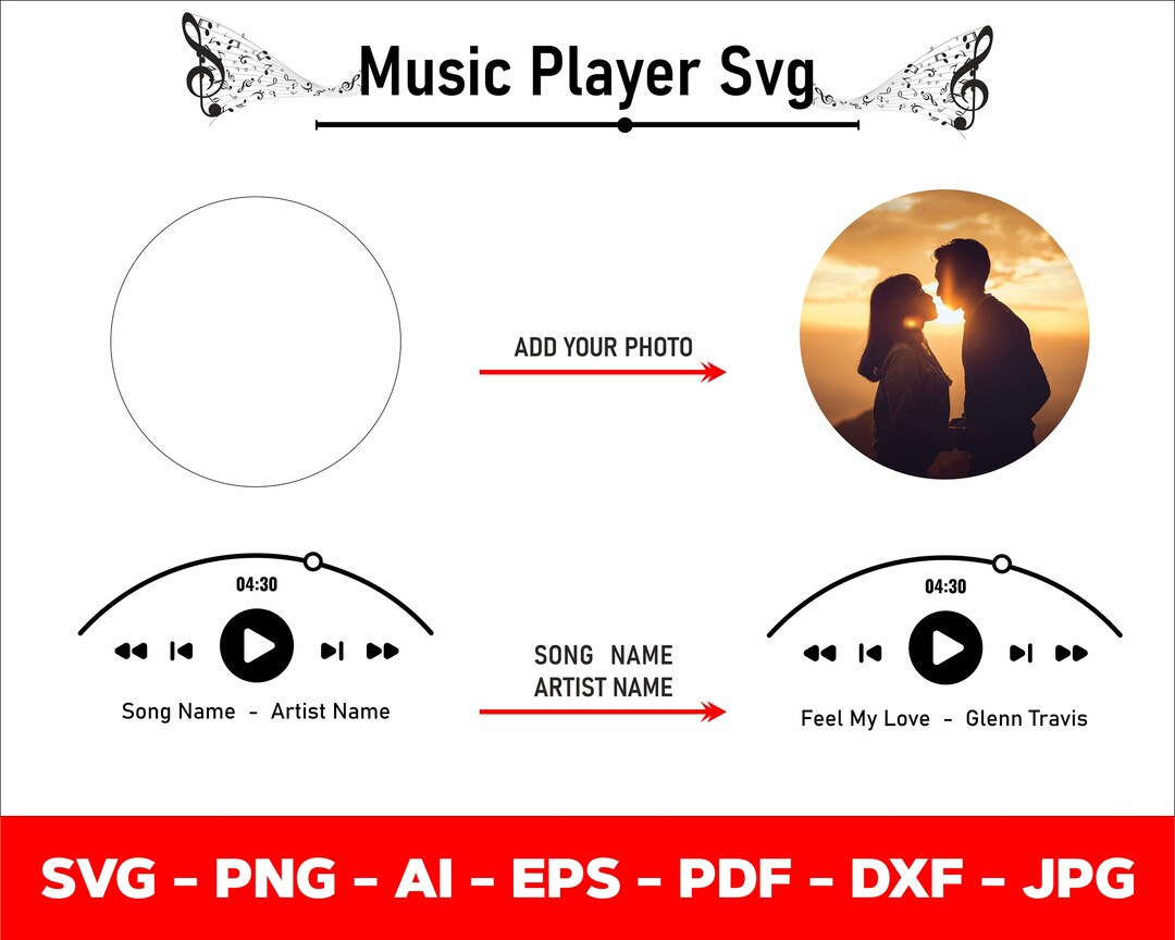 Music Player Svg, Acrylic Song Art, Glass Music Player Svg, Play ...