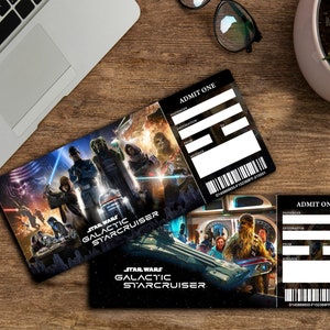 GALACTIC STAR CRUISER Surprise Gift Ticket / Boarding Pass. Pack Your ...