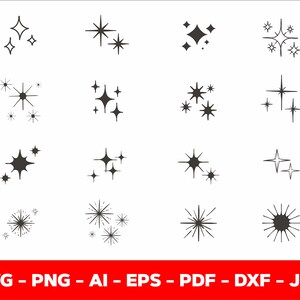 SPARKLE SVG, Stars SPARKLE Svg, Sparkle Svg Cut Files for Cricut ...