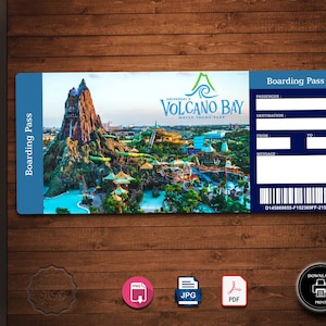 Universal's VOLCANO BAY Water Theme Park Ticket, Surprise Trip Ticket ...