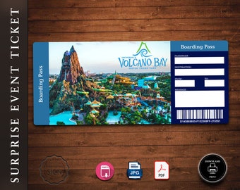 Universal Studios Volcano Bay Ticket Surprise - Etsy