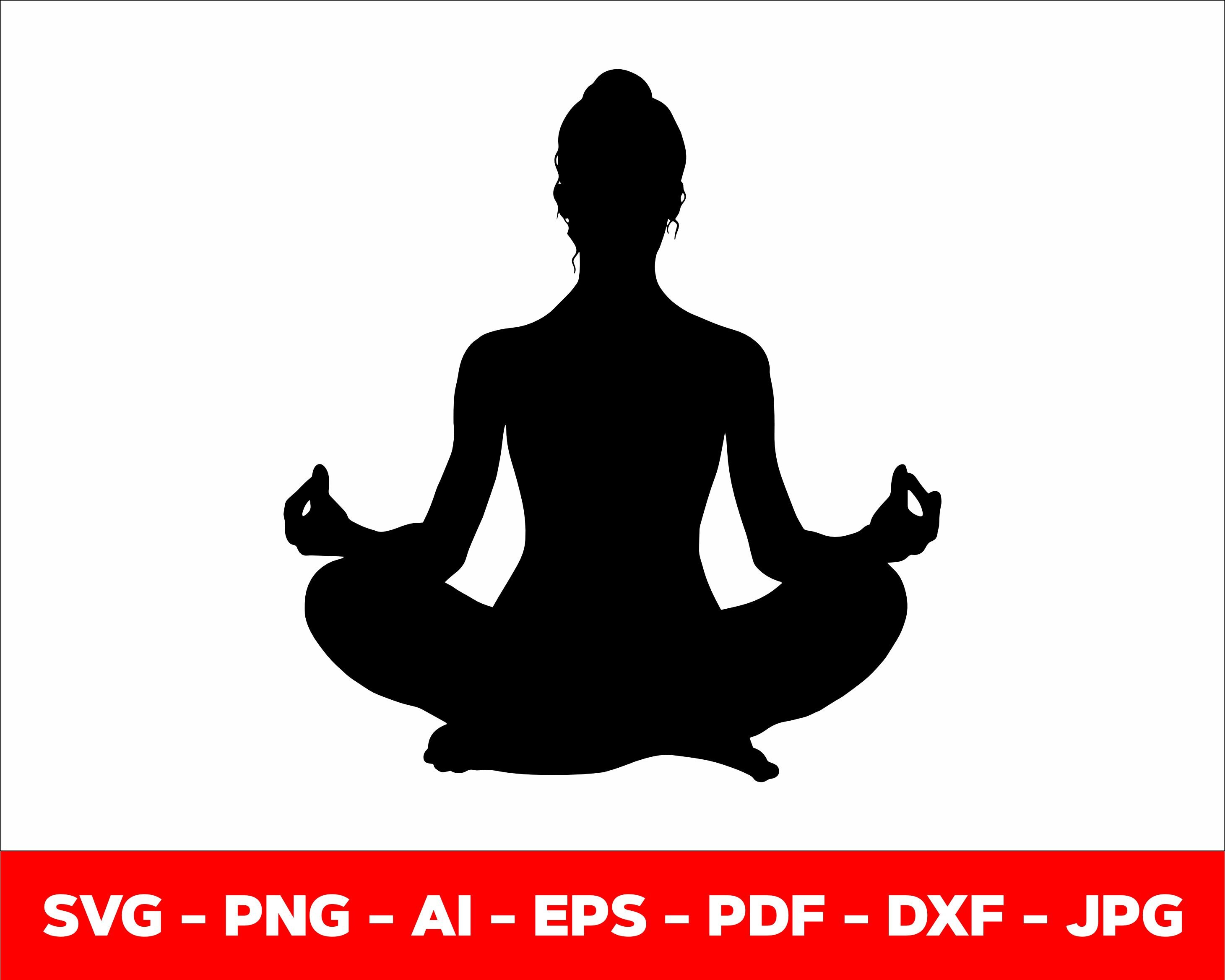 YOGA SVG Bundle, YOGA Svg Cut Files for Cricut, Meditation Svg, Yoga ...