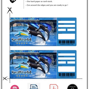 Seaworld Surprise Trip Reveal Tickets, Printable Surprise Sea World ...