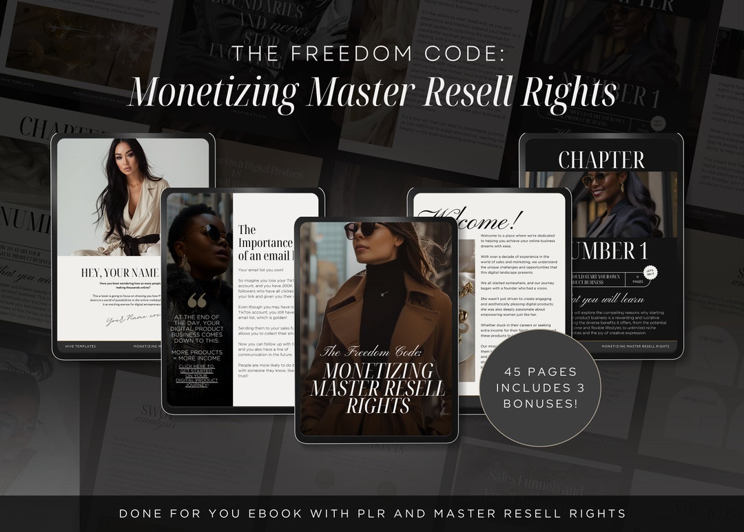 The Freedom Code: Monetizing Master Resell Rights | A Done for You Ebook | Digital Product for ...