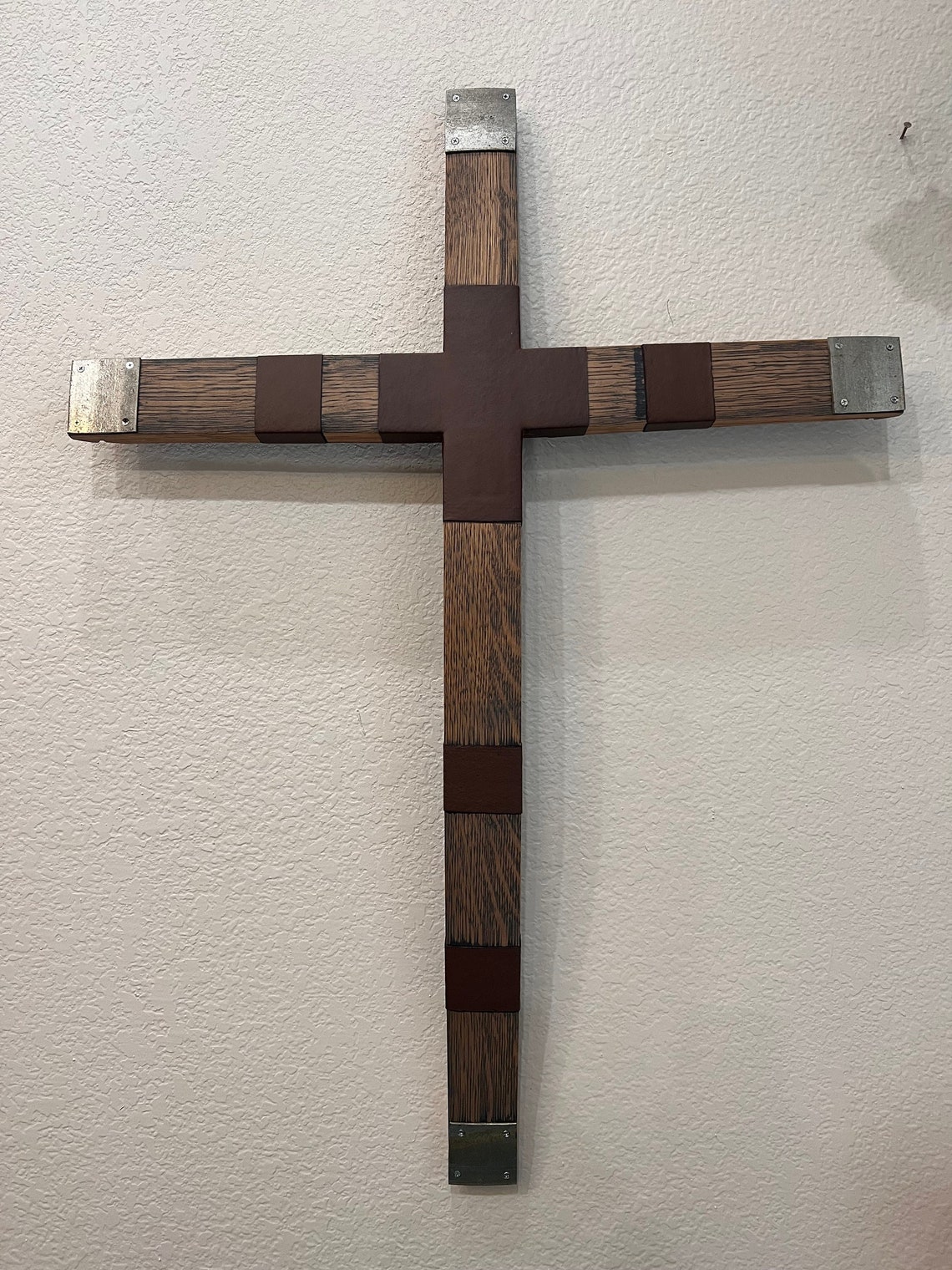 Wine Barrel Stave Cross - Etsy