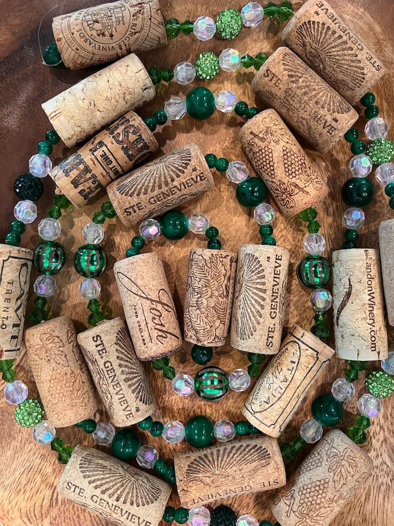 Recycled Wine Cork Garland - Etsy