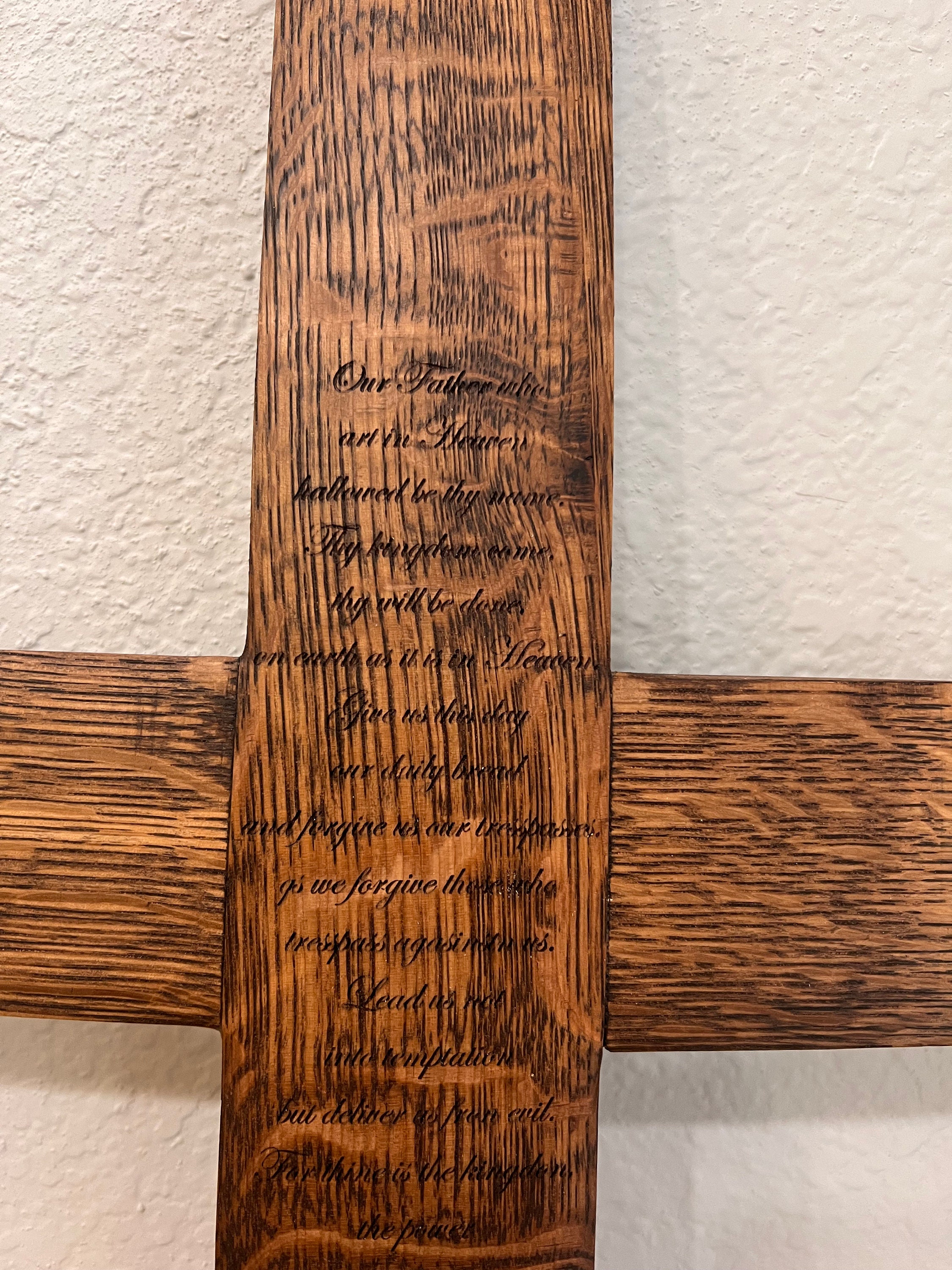 Wine Barrel Stave Cross - Etsy