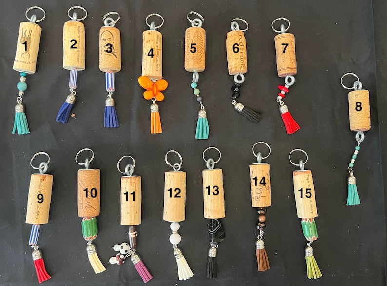 Floating Cork Keychains - Etsy
