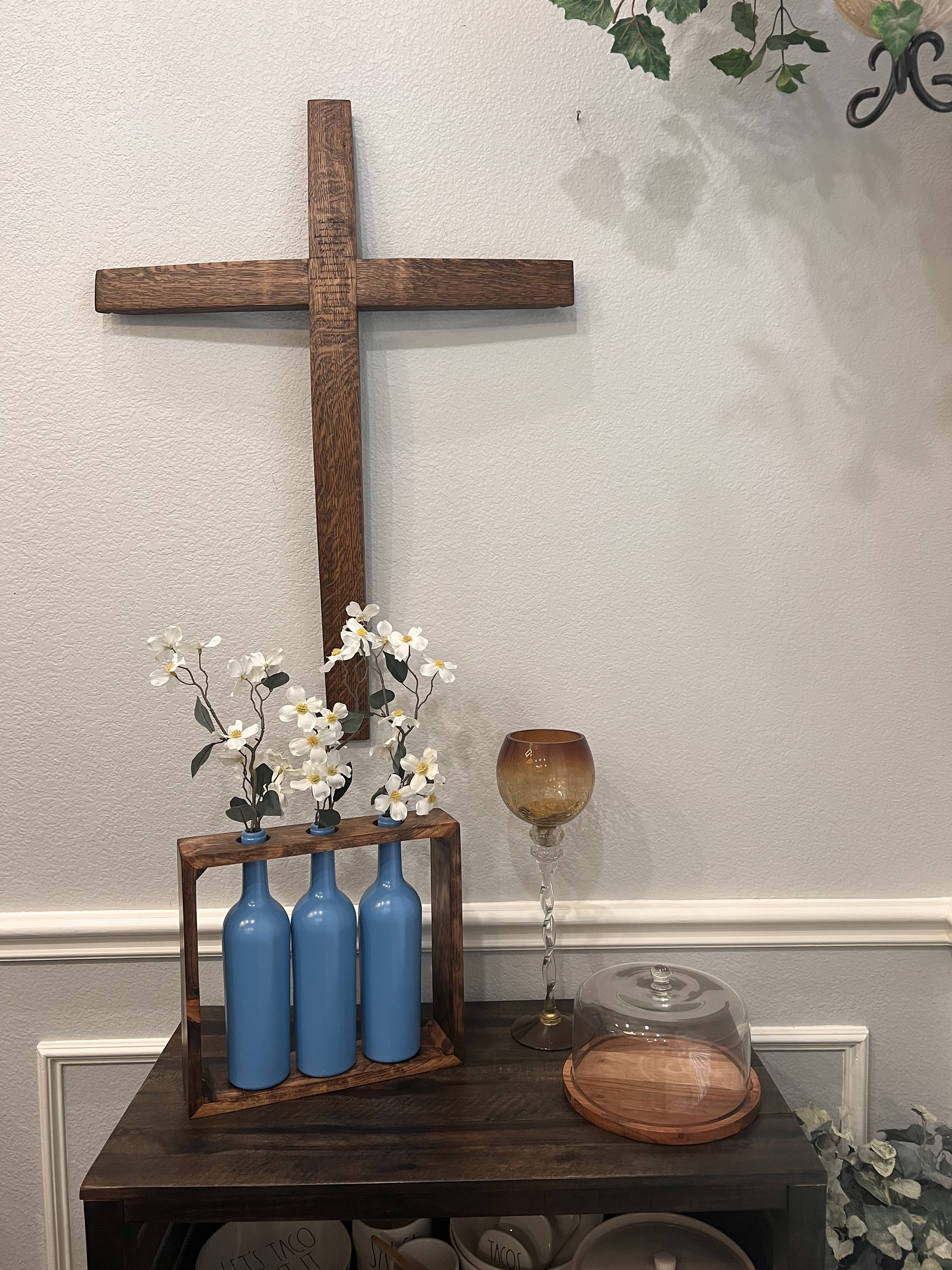 Wine Barrel Stave Cross - Etsy