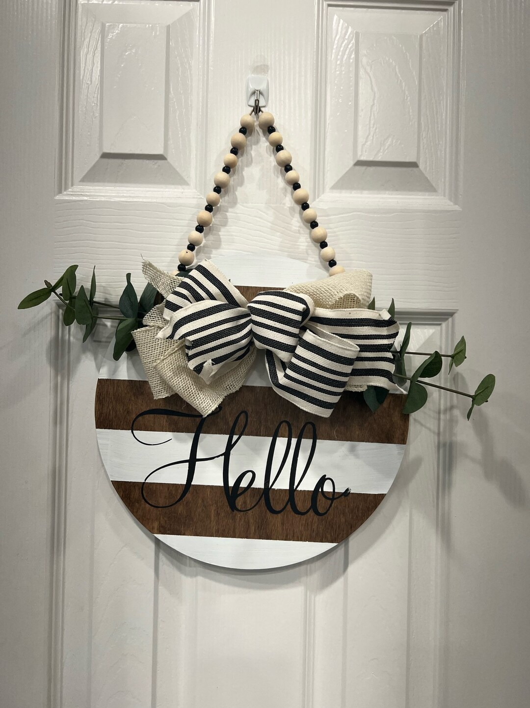 Hello Door Sign - Etsy