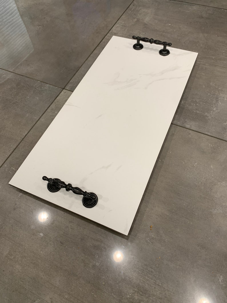 White Ceramic Serving Tray - Etsy