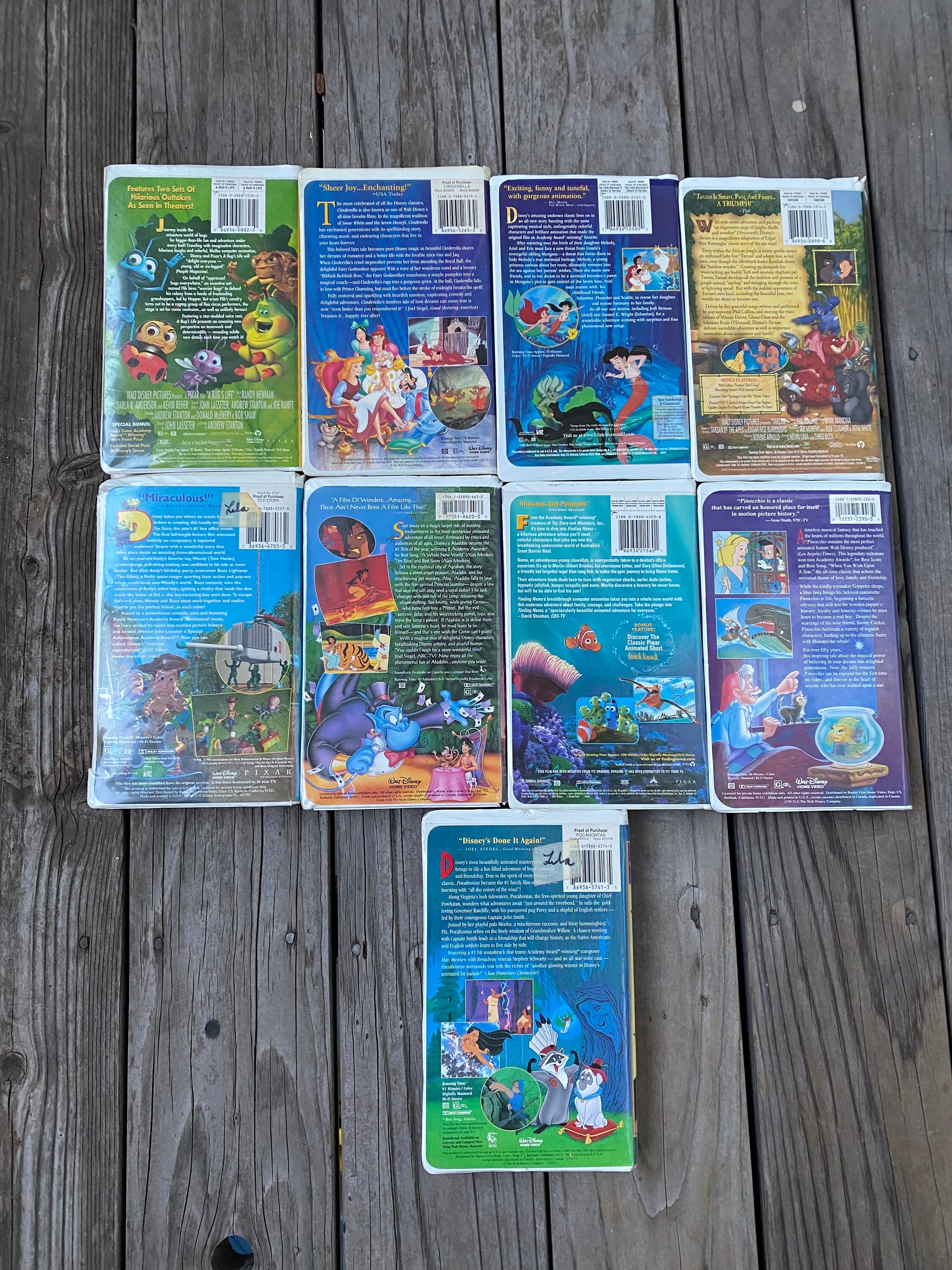 Disney VHS Lot 2 9 VHS - Etsy