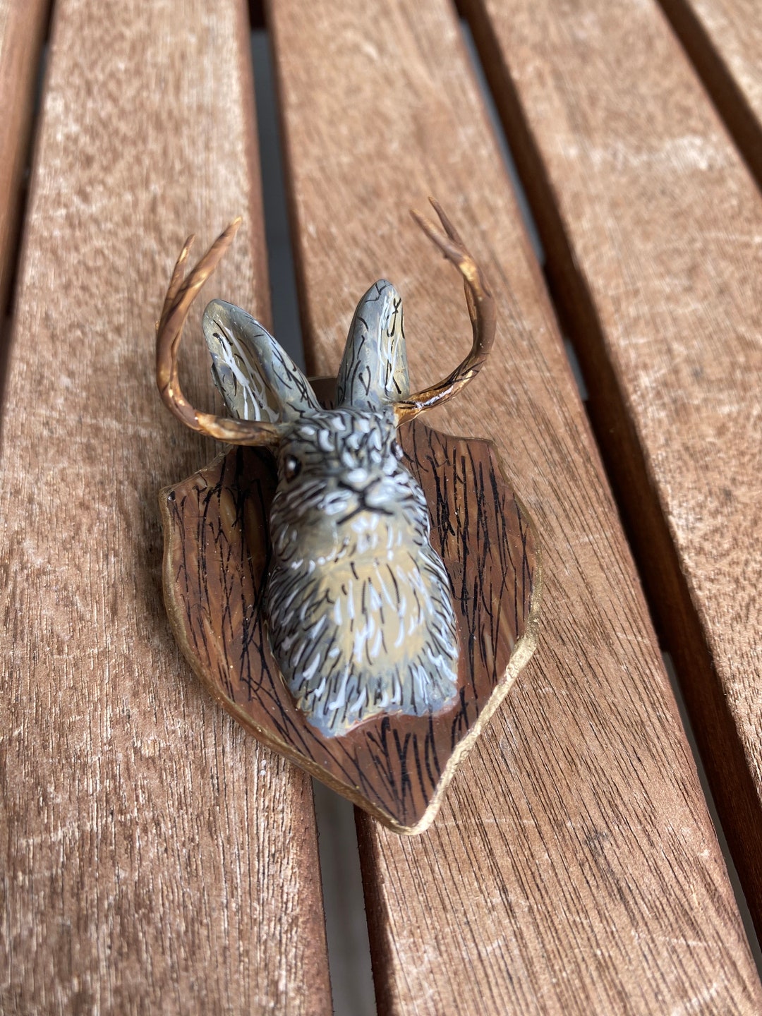3D Printed Jackalope Taxidermy Magnet - Etsy