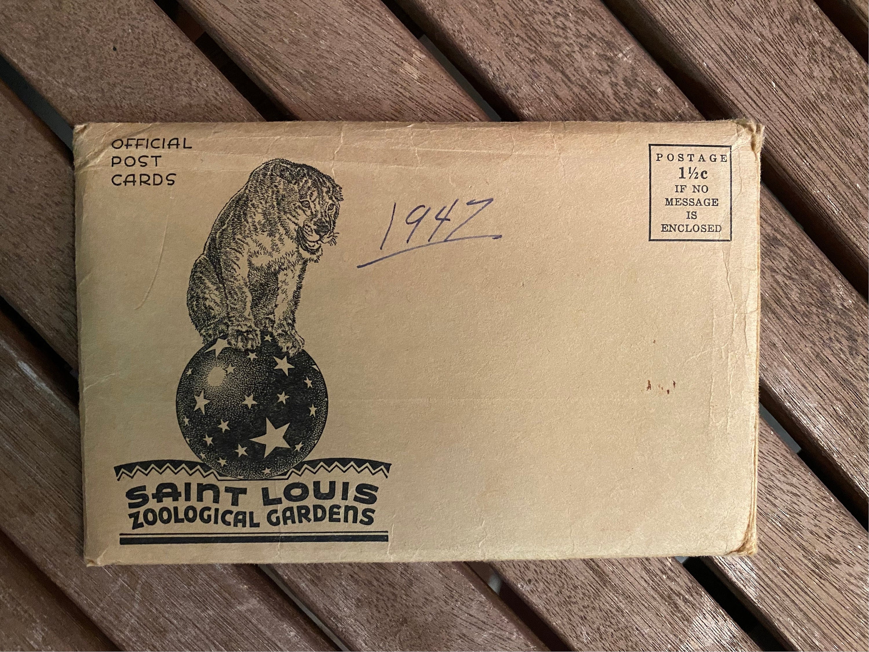 Vintage St. Louis Zoo Postcards in Envelope - Etsy