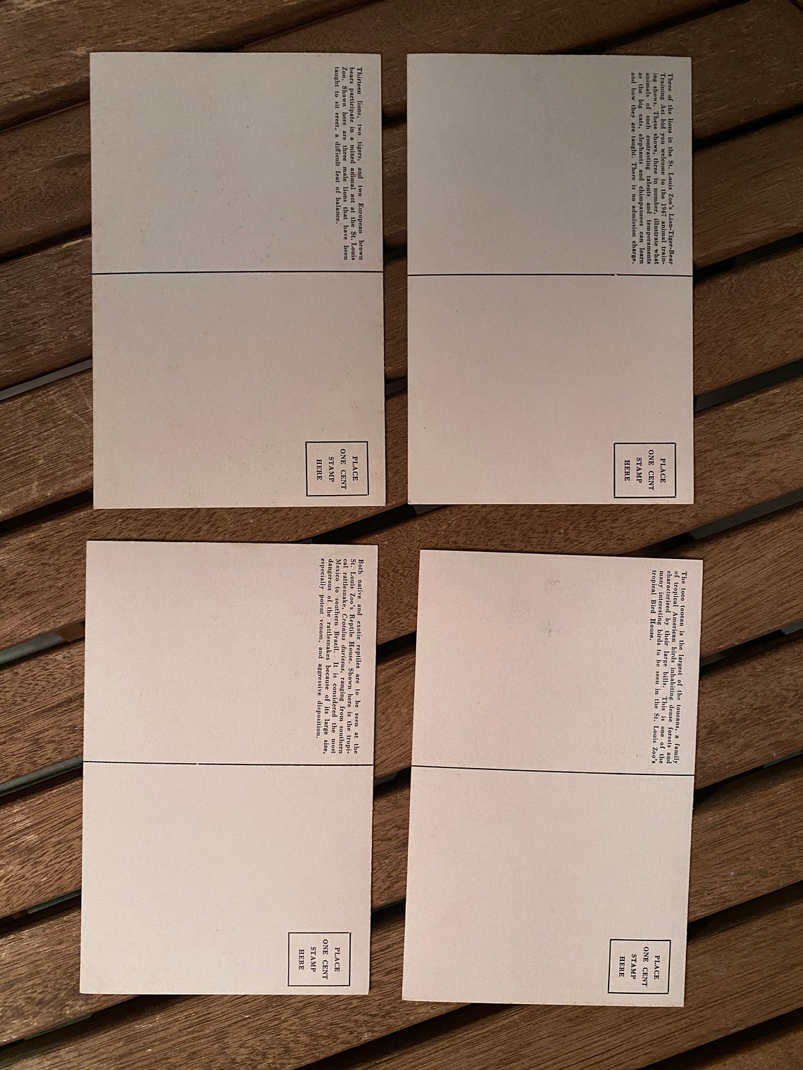 Vintage St. Louis Zoo Postcards in Envelope - Etsy