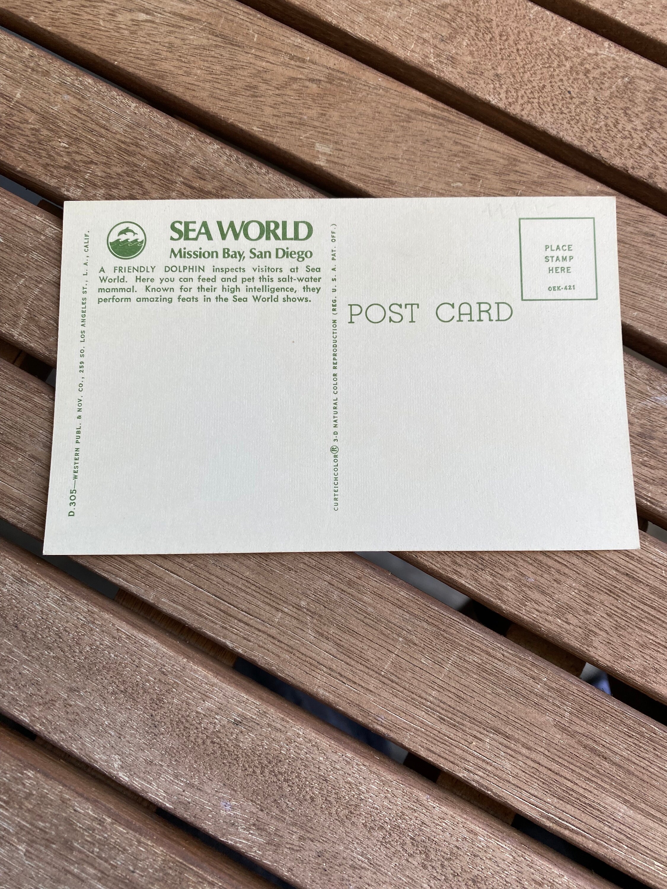 Seaworld San Diego Vintage Postcard - Etsy