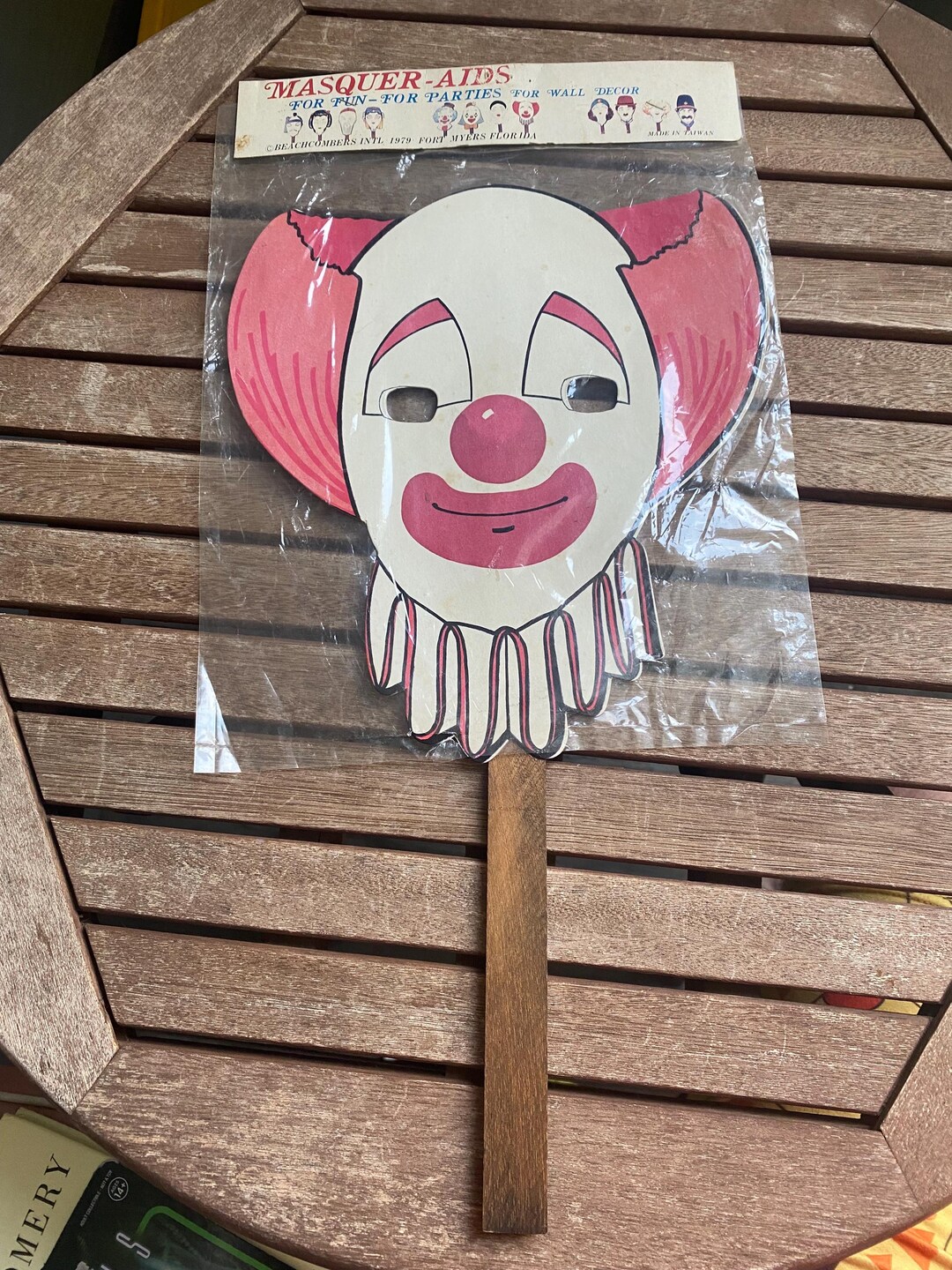Vintage Clown Paper Mask - Etsy