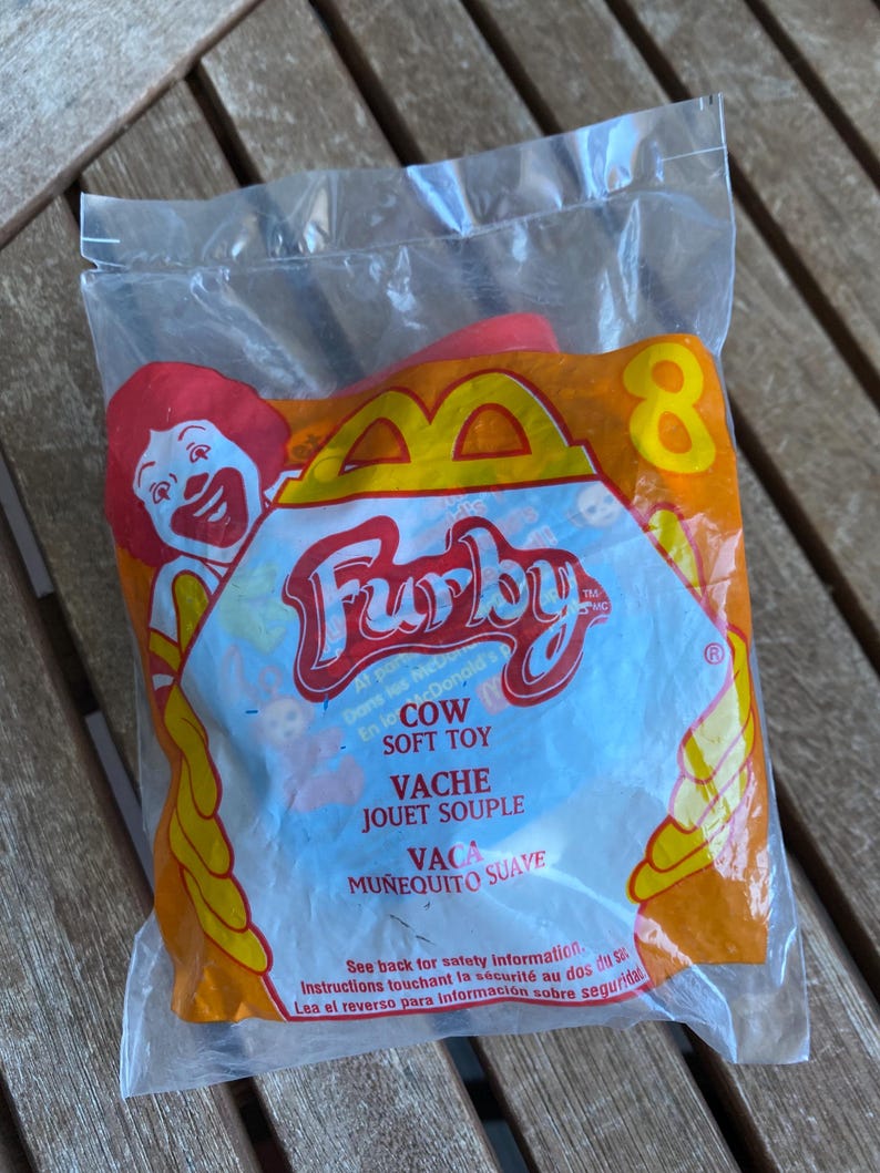Furby Keychain Plush, Cow, Mcdonalds Happy Meal - Etsy