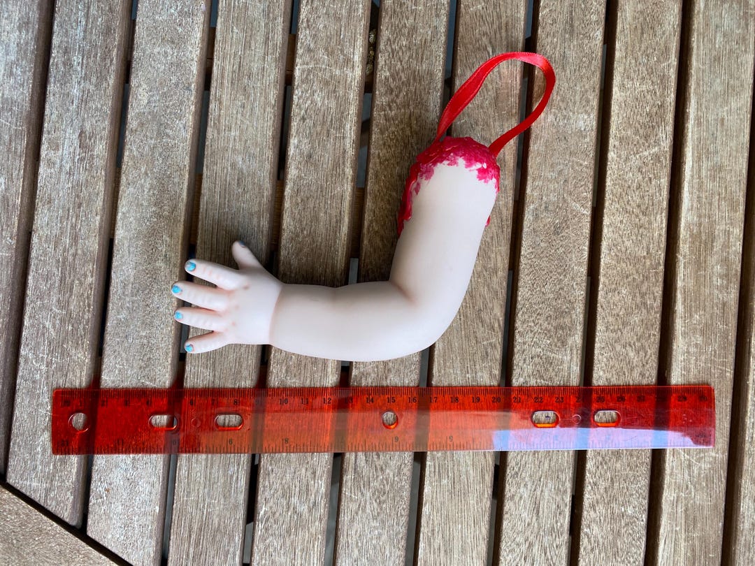Severed Doll Arm Ornament, Painted Nails - Etsy