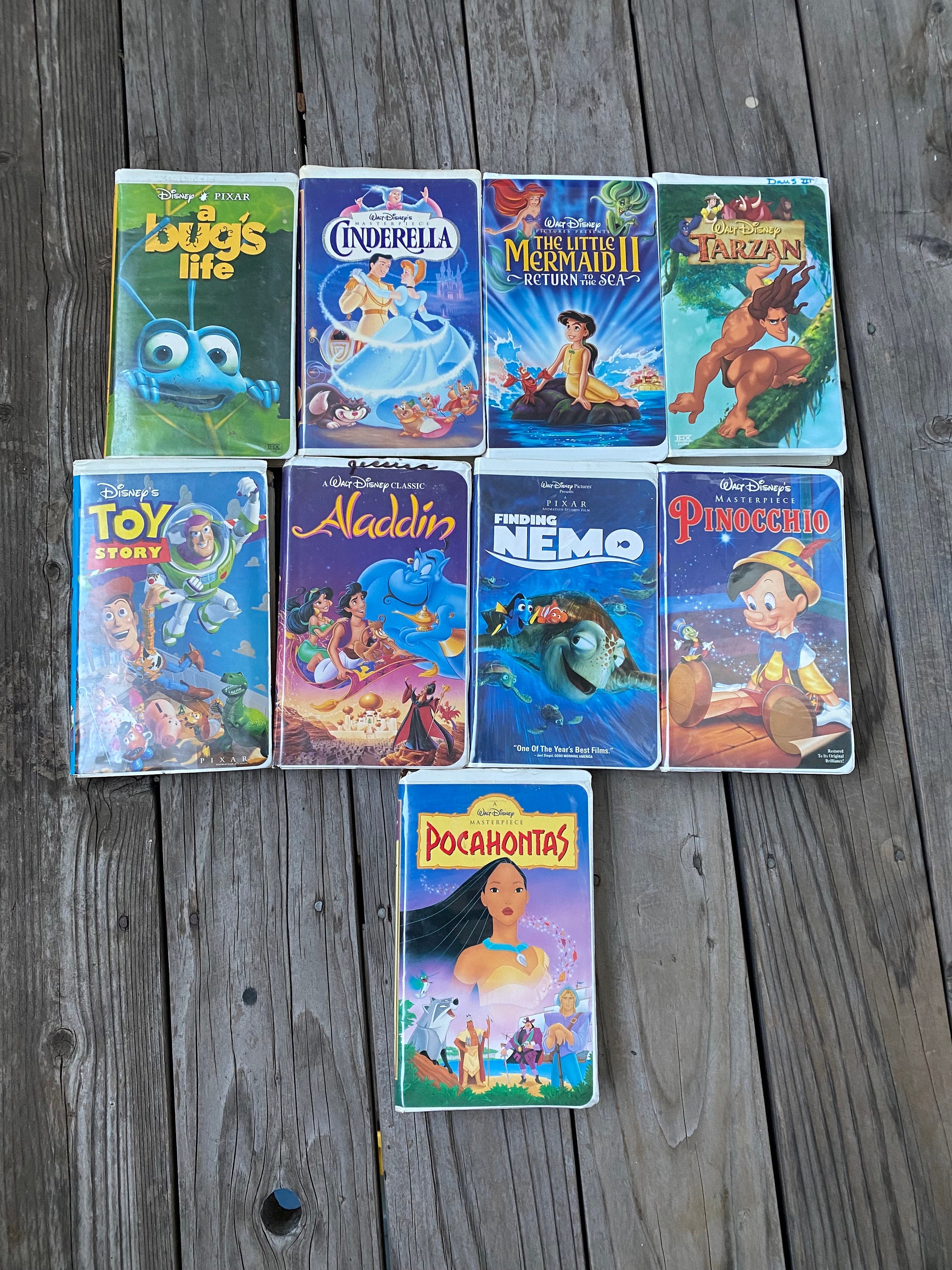 Disney VHS Lot 2 9 VHS - Etsy