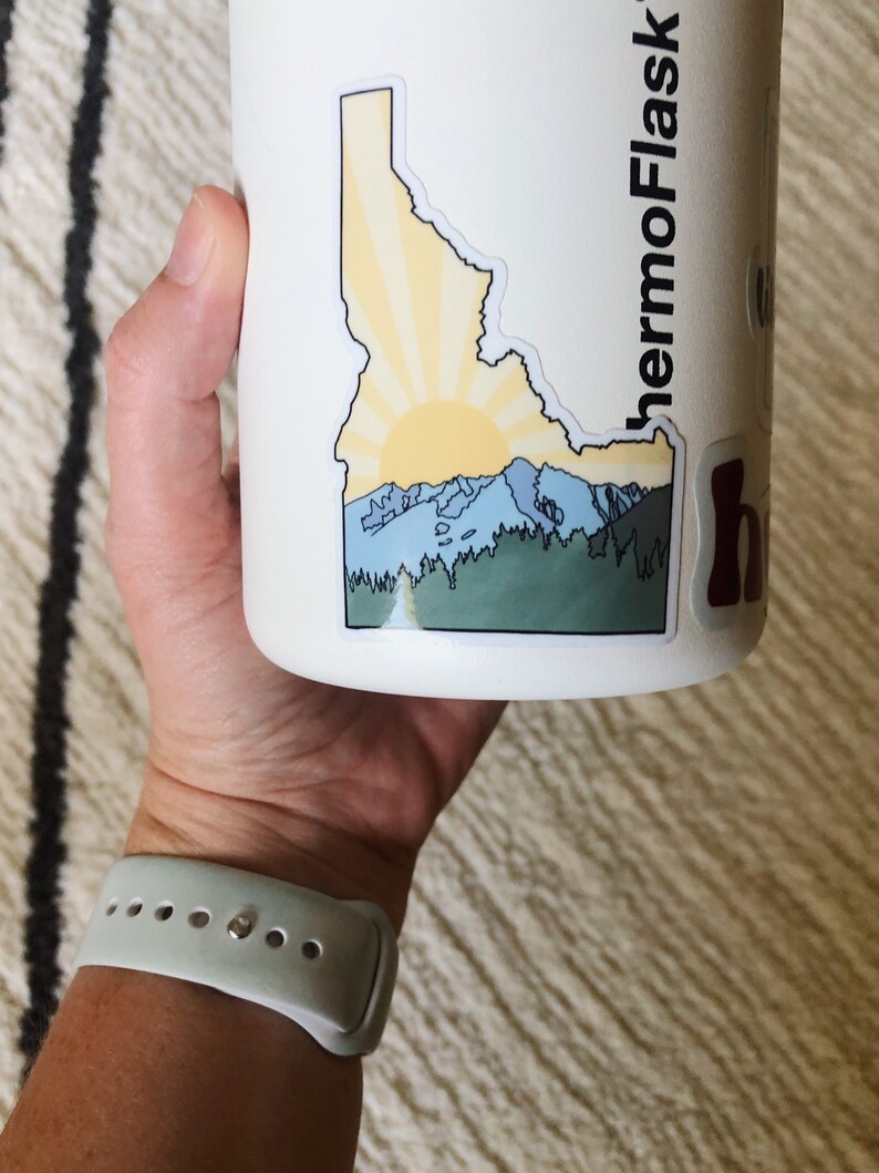 Idaho Sticker Sawtooth Mountains Idaho Sticker - Etsy