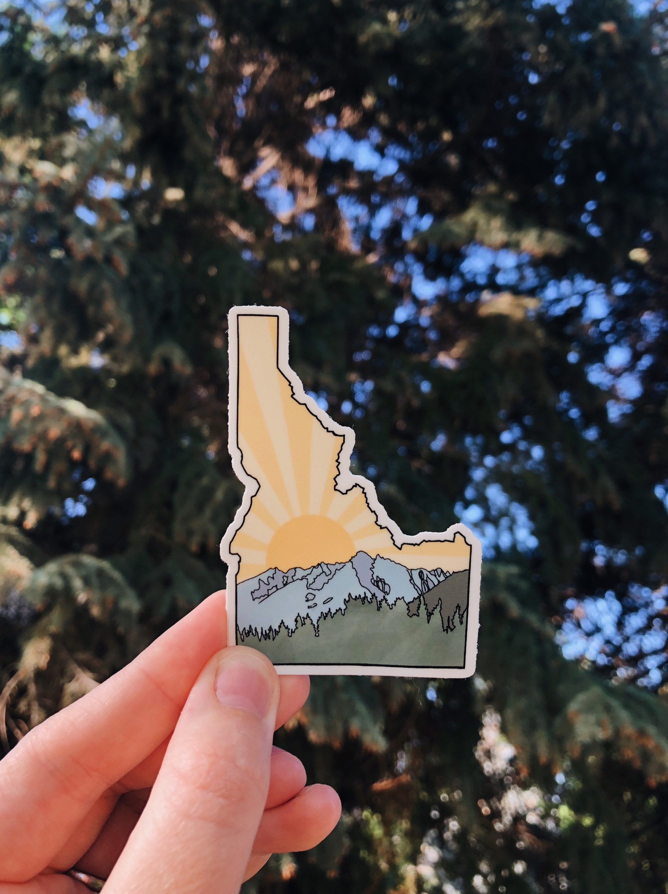 Idaho Sticker Sawtooth Mountains Idaho Sticker - Etsy