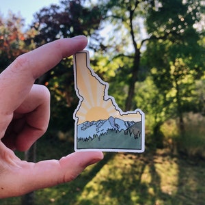 Idaho Sticker Sawtooth Mountains Idaho Sticker - Etsy