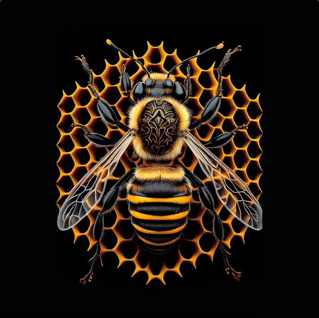 Honey Bee - Upholstery Velvet Panel - Fabric for a Pillowcase ...