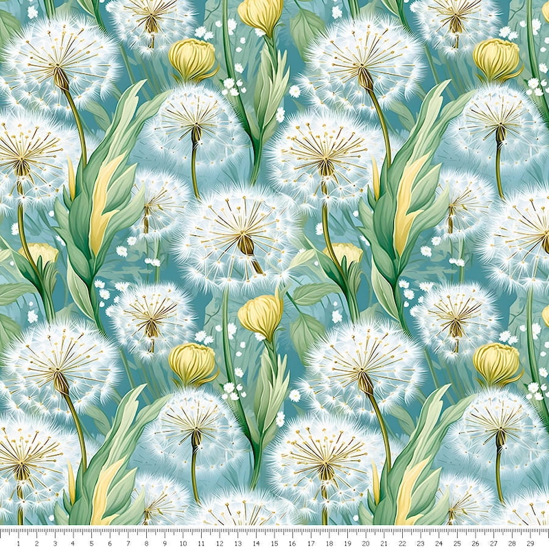 Dandelion Fabric - Etsy