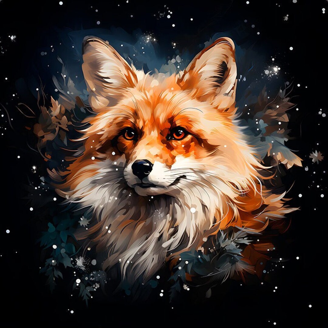 Watercolor Fox - Velvet Panel - Fabric for a Pillowcase - Different ...