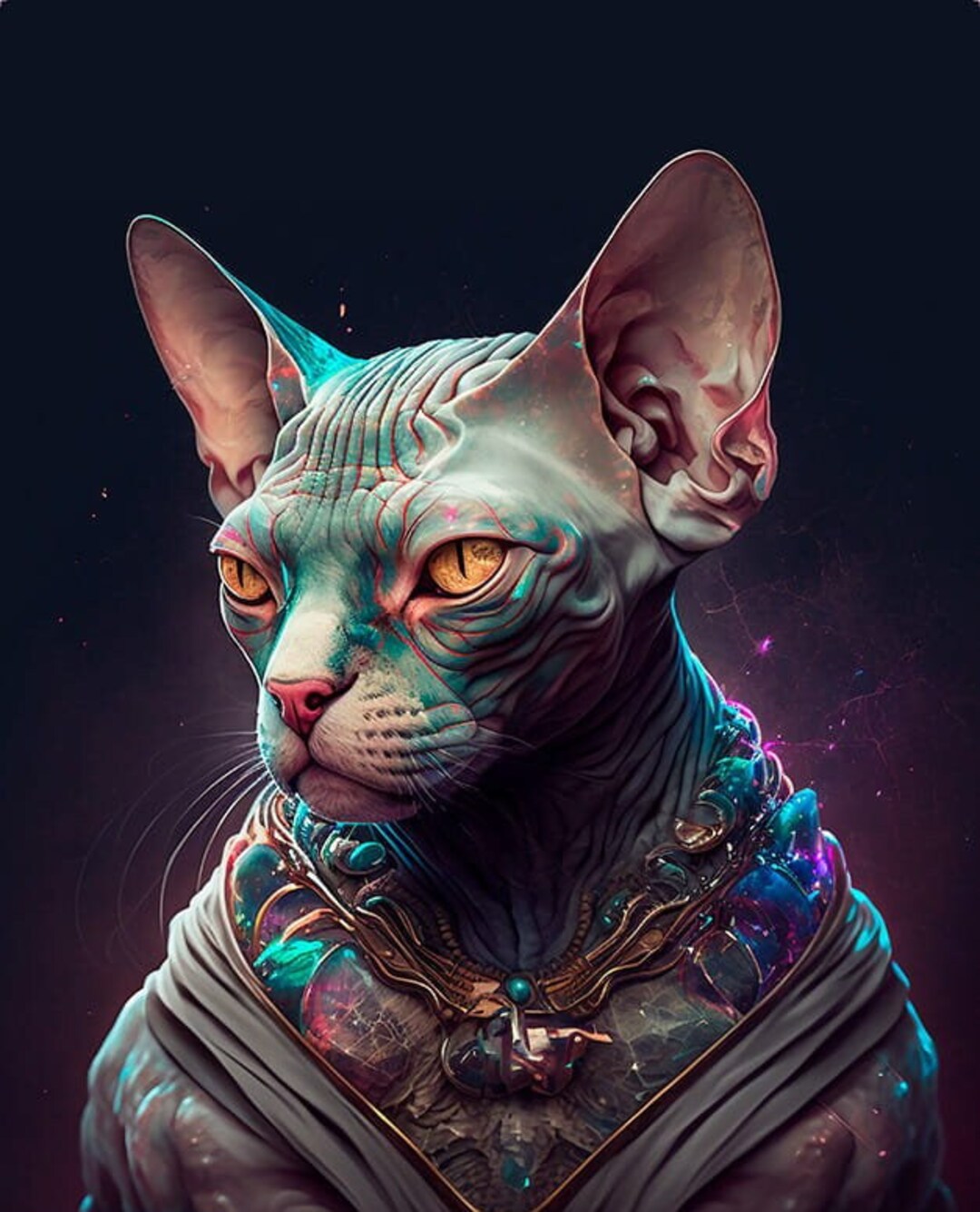 Cyber Sphinx - Waterproof Fabric Panel for a Bag - Etsy