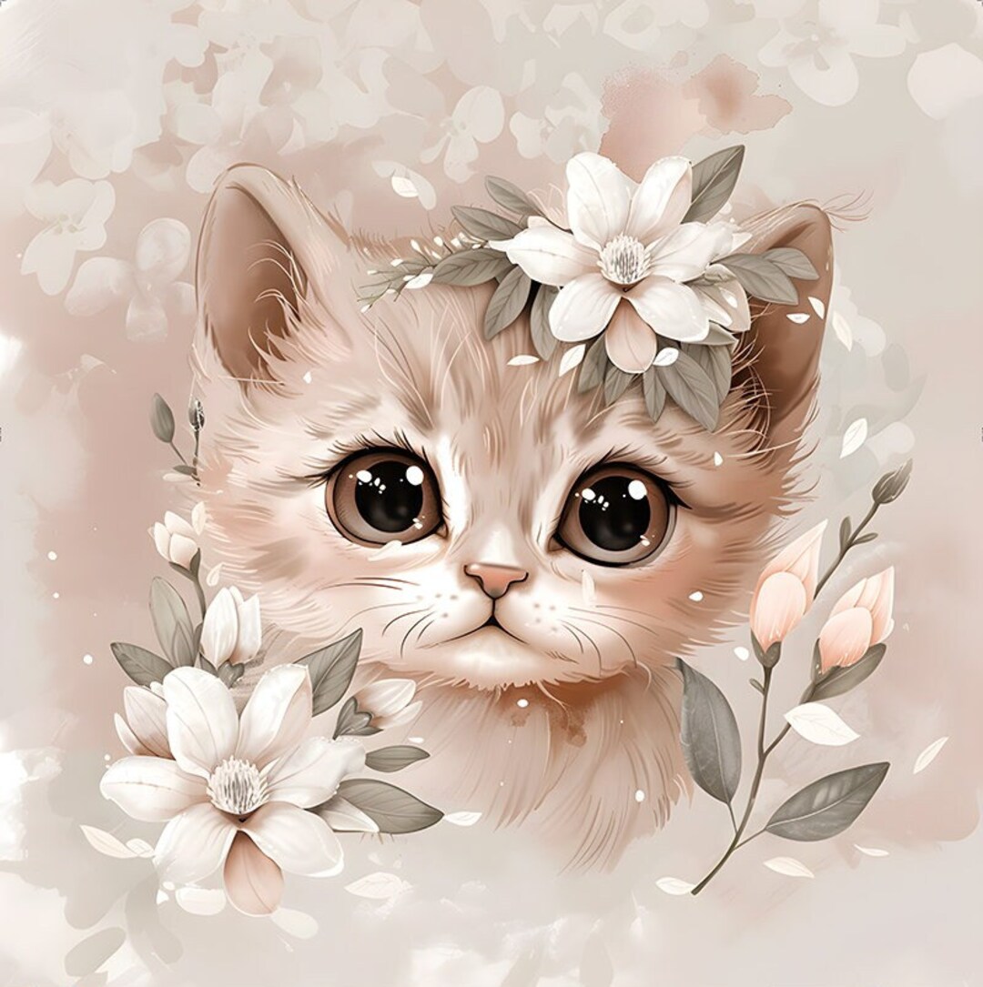 Happy Kitty - Velvet Panel - Different Sizes - Fabric for a Pillowcase ...