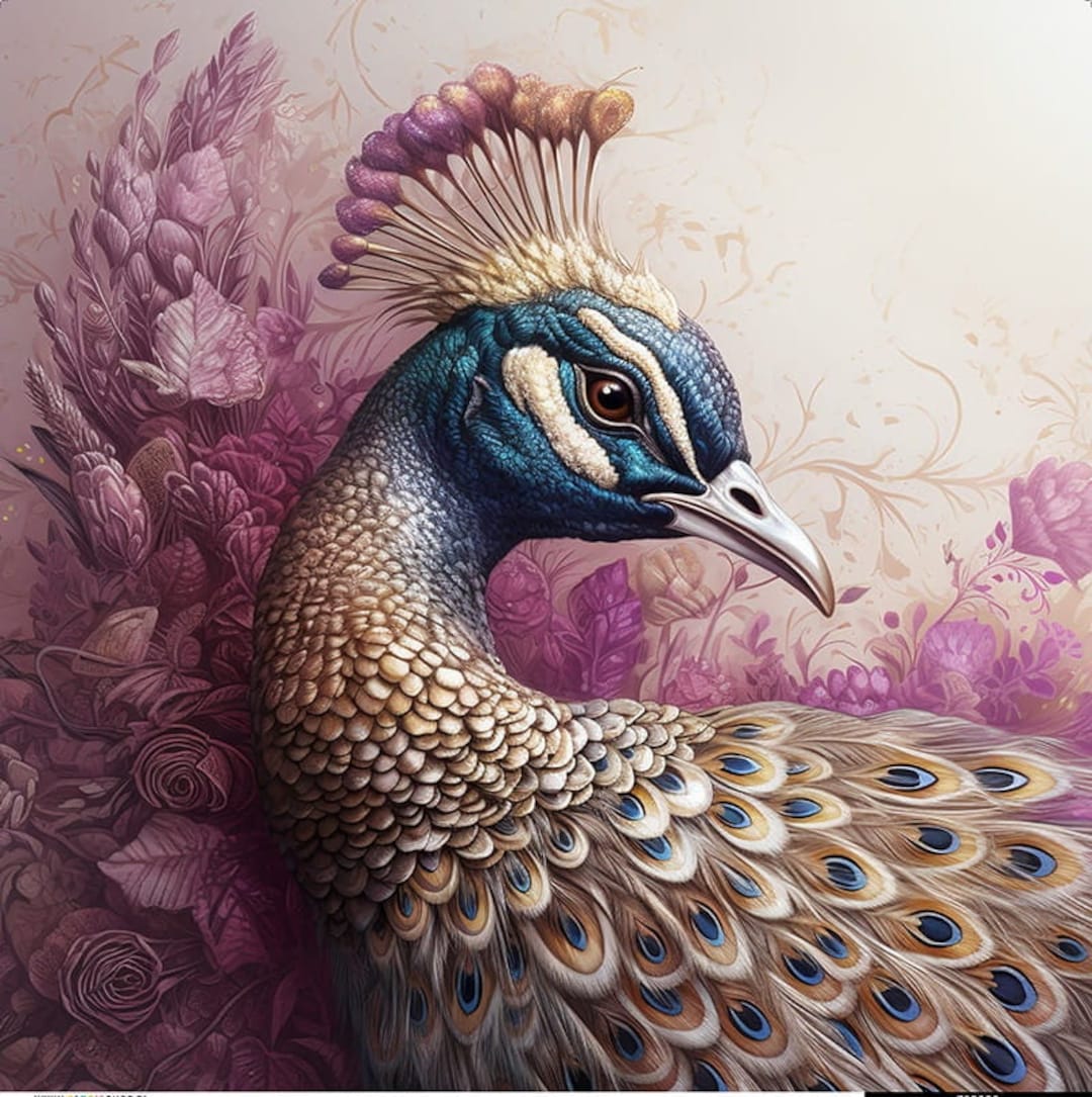 Rosa Pfau Samtpaneel 47 x 47 cm/18,5 x 18,5 Zoll Stoff für einen ...