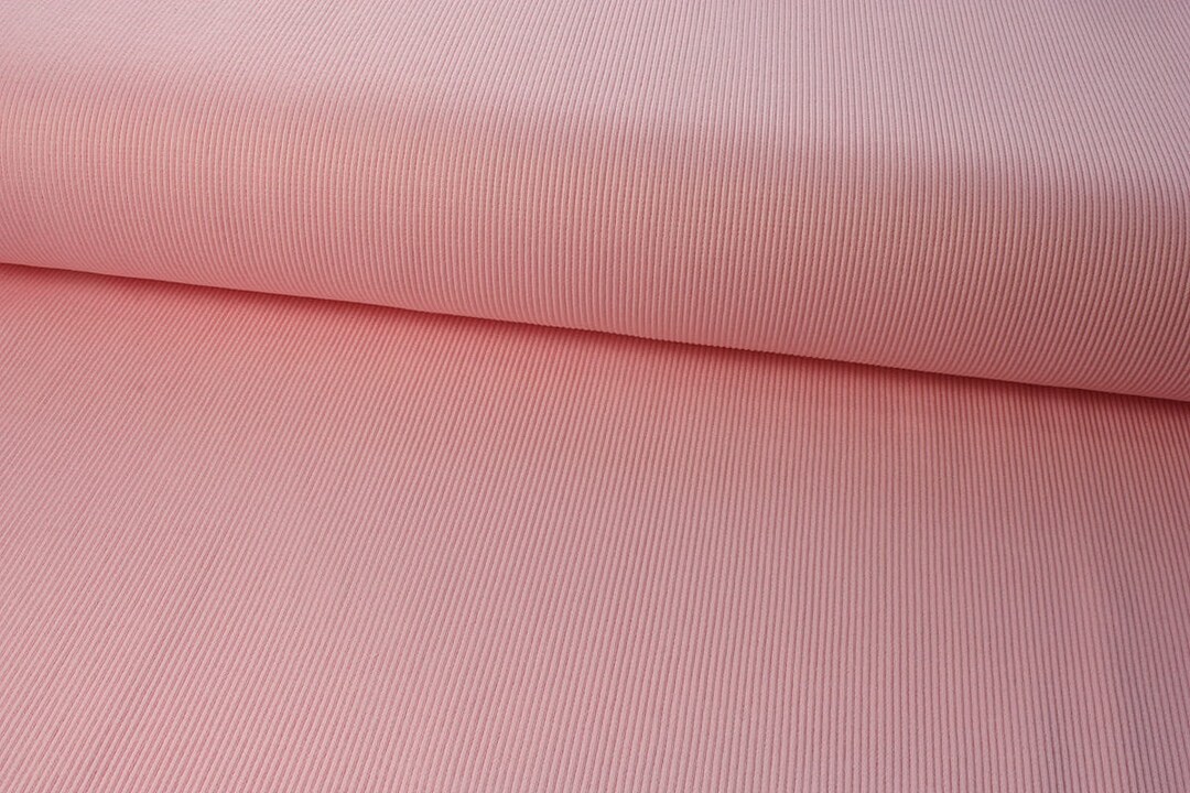 Ribbed Welt Fabric Baby Pink - Etsy