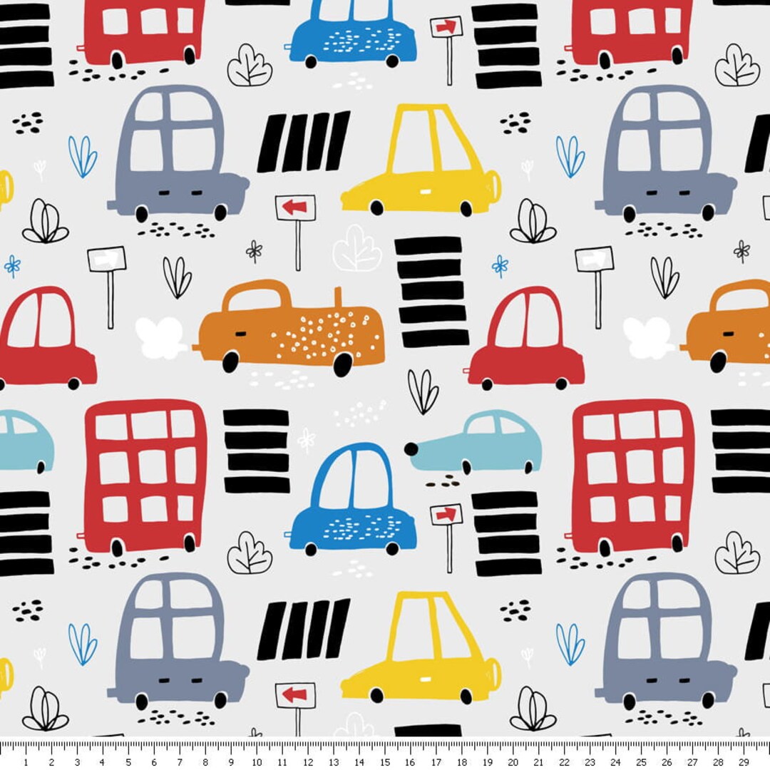 Cars - 100% Cotton Fabric - Etsy