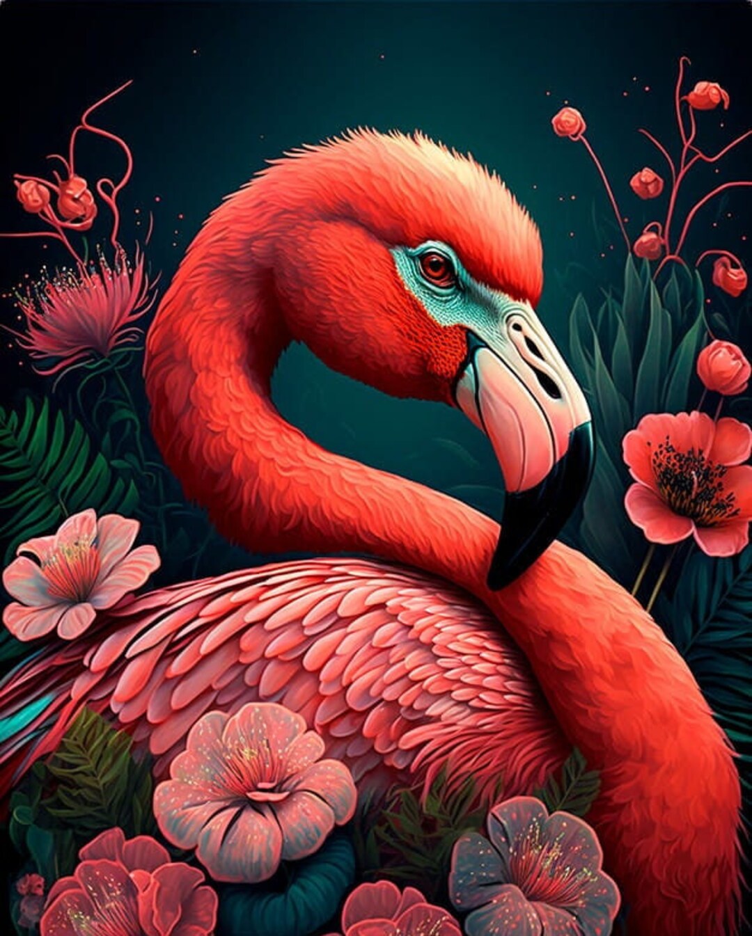 Flamingo - Waterproof Fabric Panel for a Bag - Etsy