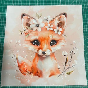Happy Fox - Velvet Panel - Different Sizes - Fabric for a Pillowcase - Etsy